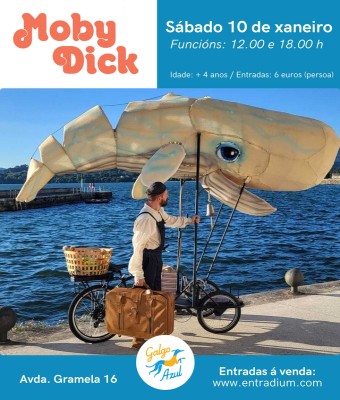 Entradas Teatro: Moby Dick (10 xaneiro, 12.00 h) en Coruña, A | entrées.es