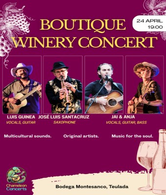 Tickets Boutique Winery Concert en Alicante/Alacant | entrées.es