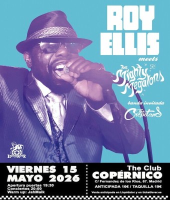 Tickets Roy Ellis / Mr. Symarip, Madrid 2025 | entrées.es